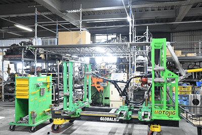 ジグ式オートバイ専用フレーム修正機 GLOBA LJIG社「MOTOJIG（モトジグ）」