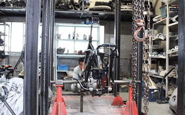 ジグ式オートバイ専用フレーム修正機 GLOBA LJIG社「MOTOJIG（モトジグ）」